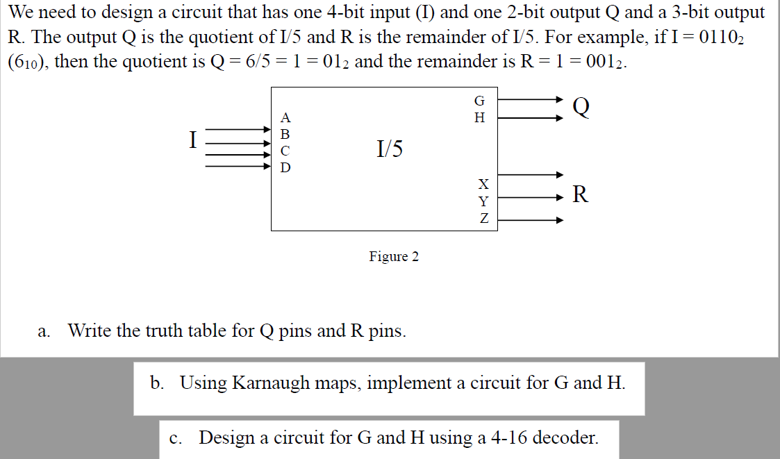 Solved a. ﻿Write the truth table for Q pins and R pins.b. | Chegg.com