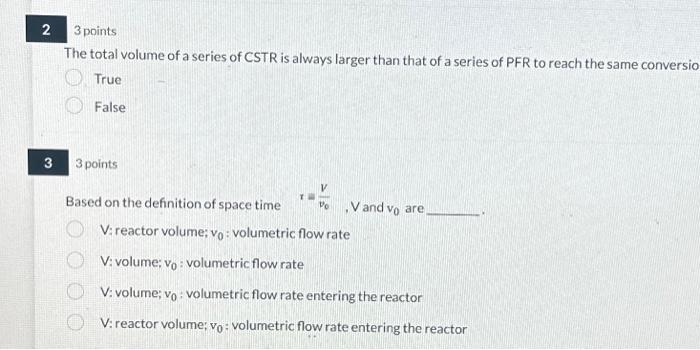 Solved 1 3 Points When A Series Of Reactors Are Connected