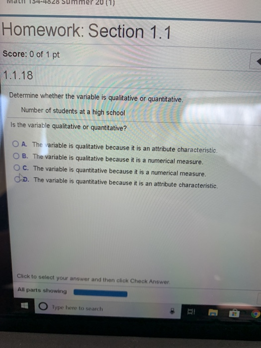 Solved Determine whether the underlined value is a parameter | Chegg.com
