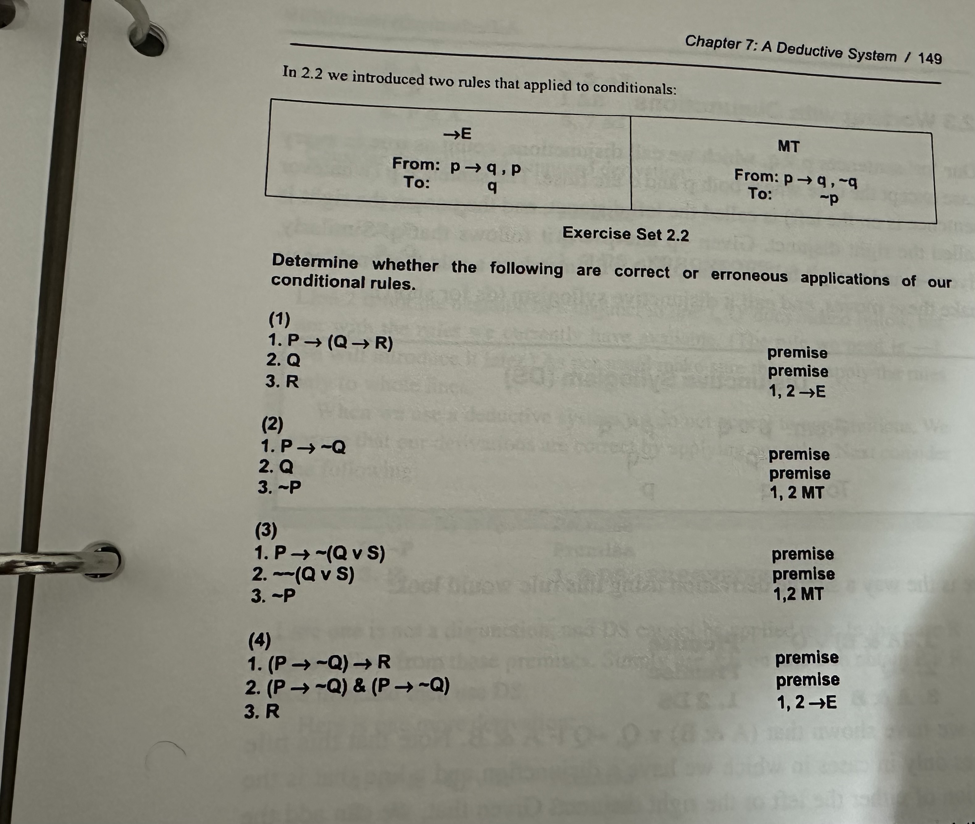 Solved In 2.2 ﻿we introduced two rules that applied to | Chegg.com