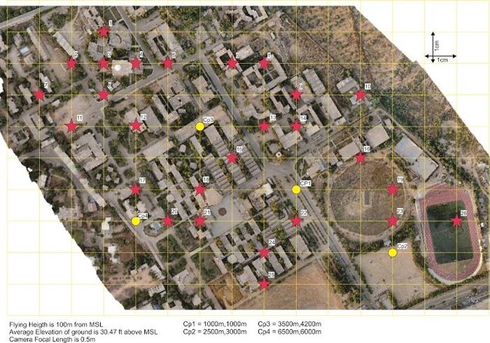 Solved Find the coordinates of the building and relief | Chegg.com