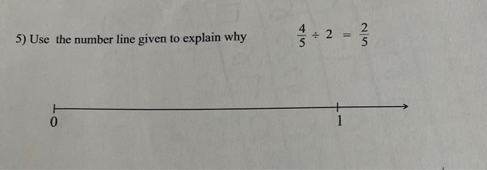 Solved 4 5 5) Use the number line given to explain why 2 .. | Chegg.com