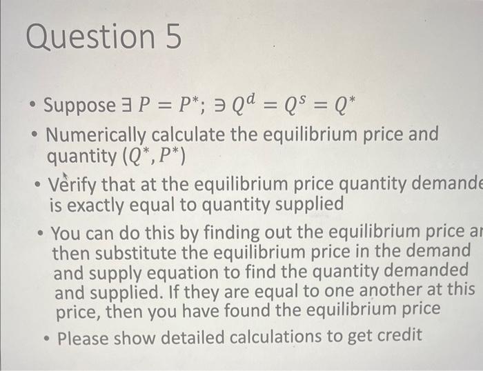 Solved Information for Question 5 and 6 - QD=500−4P…. | Chegg.com