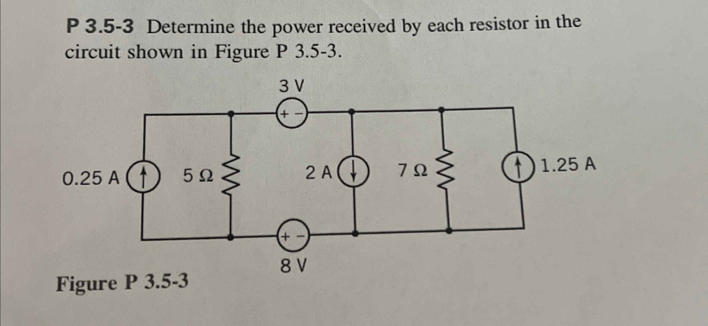 Solved P 3.5-3 Determine the power received by each | Chegg.com Solved P 3.5-3 Determine the power received by each | Chegg.com