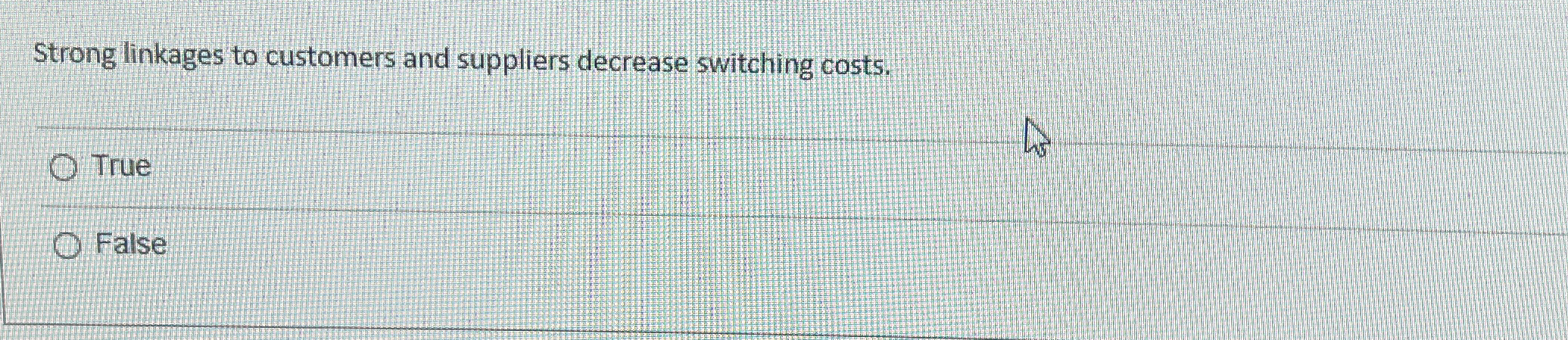 Solved Strong linkages to customers and suppliers decrease | Chegg.com