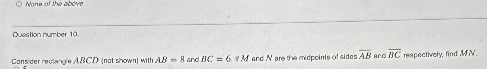Solved Question number 10.Consider rectangle ABCD (not | Chegg.com