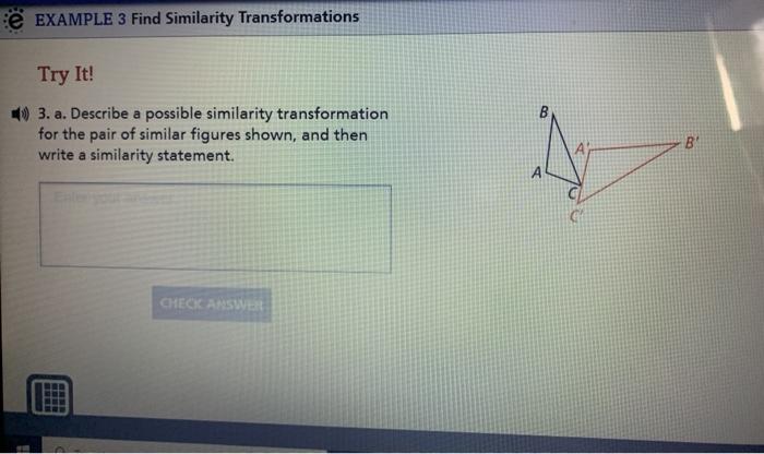Solved ë EXAMPLE 3 Find Similarity Transformations Try It! | Chegg.com