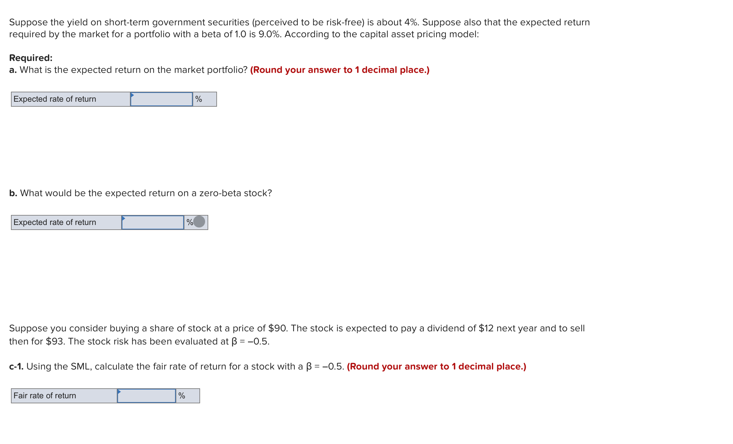Solved Suppose the yield on short-term government securities | Chegg.com