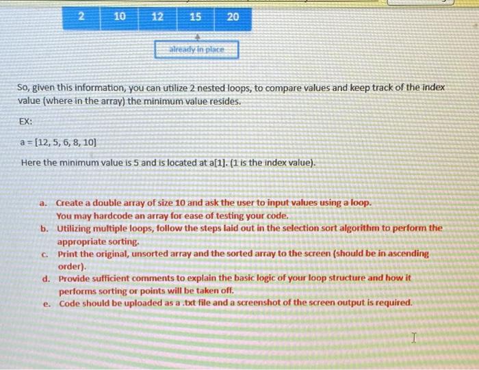 Solved So, given this information, you can utilize 2 nested | Chegg.com