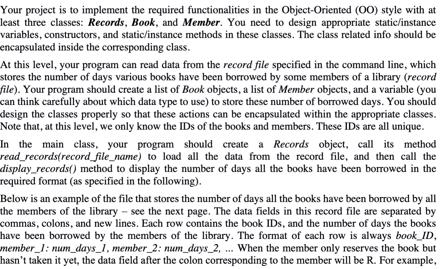 i want to know if my code answers my requirements | Chegg.com