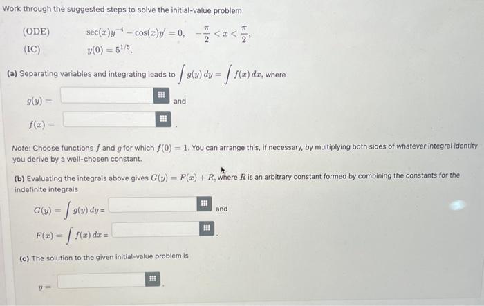 Solved Work through the suggested steps to solve the | Chegg.com