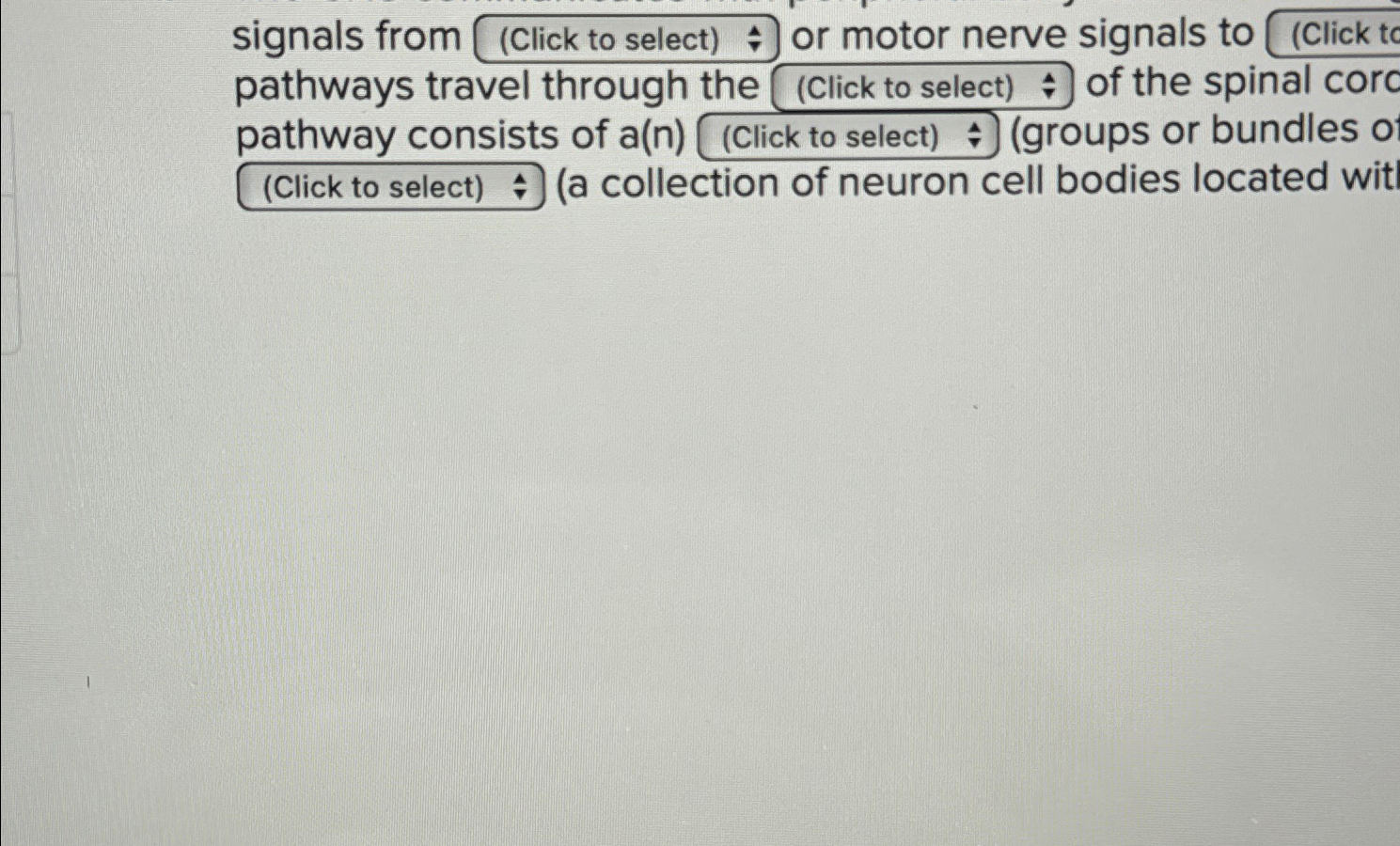 Solved signals from (Click to select) ﻿or motor nerve | Chegg.com