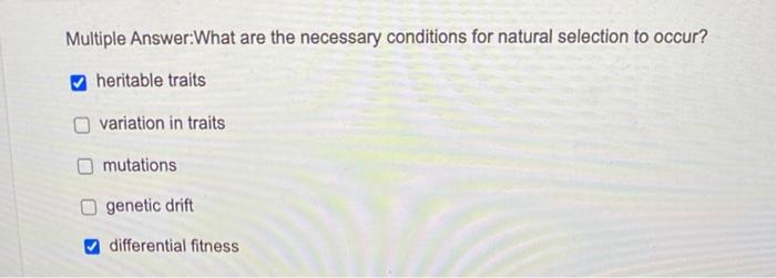 Solved Multiple Answer:What are the necessary conditions for | Chegg.com