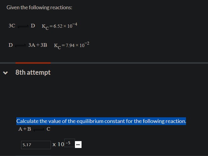 Solved Given the following | Chegg.com