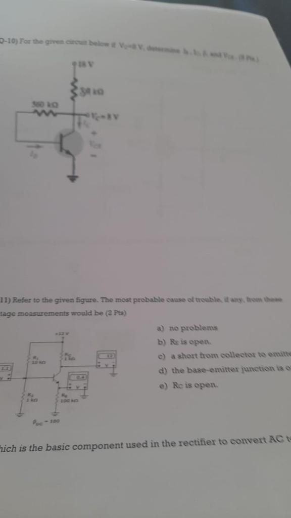Solved Refer to the given figure. The most probable cause of | Chegg.com