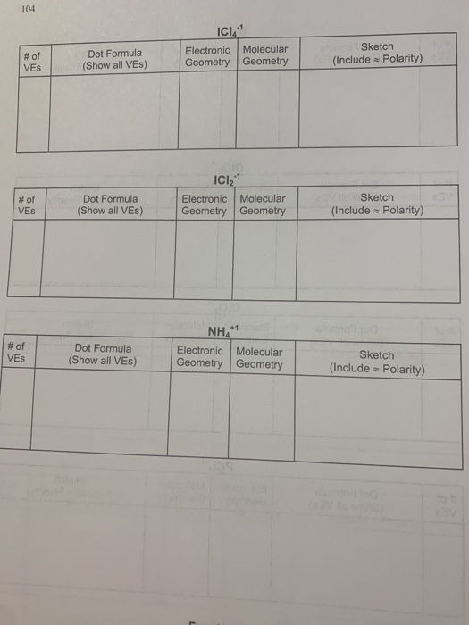 Solved MOLECULAR MODELS CHM 1045L/CHM 1046L DATA SHEET NAME | Chegg.com