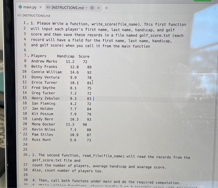 Solved python coding please explain all stepsmain.py x M | Chegg.com