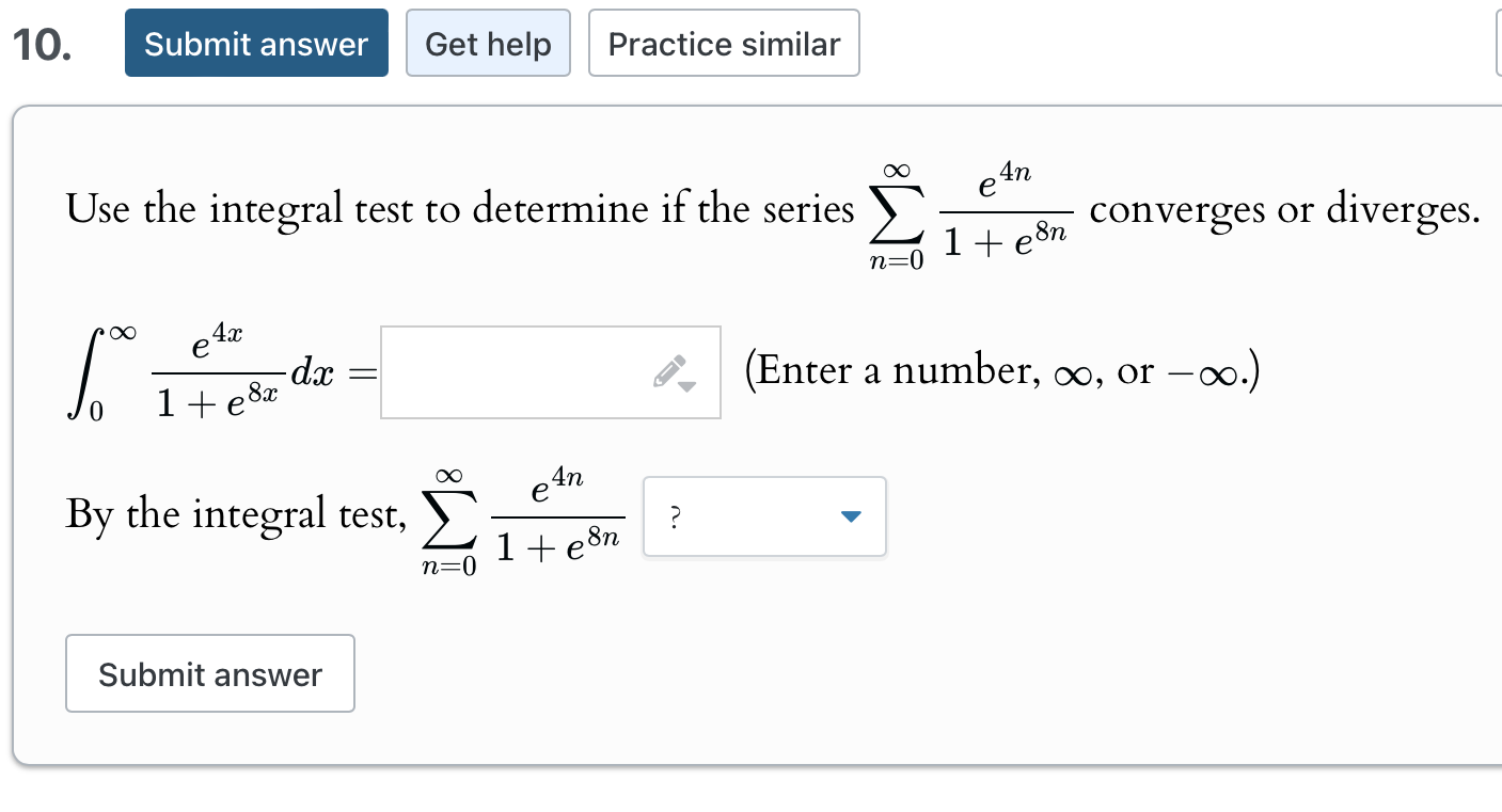 Solved Use the integral test to determine if the series | Chegg.com