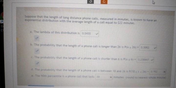 Solved Suppose that the length of long distance phone calls, | Chegg.com