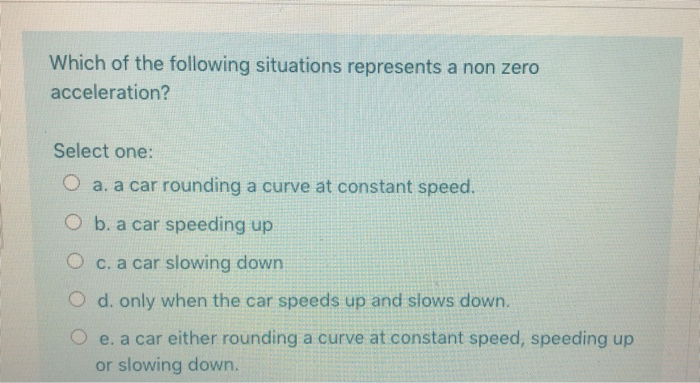 Solved Which of the following situations represents a non | Chegg.com