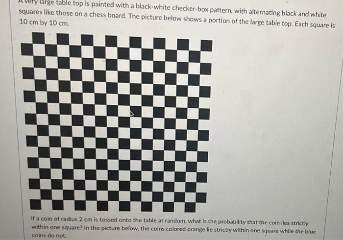 Solved white checker-box pattern, with alternating black and | Chegg.com