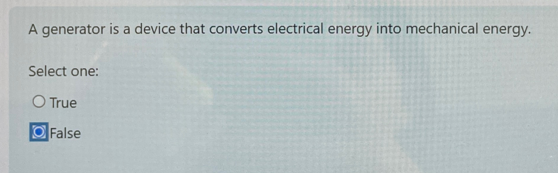 Solved A generator is a device that converts electrical | Chegg.com