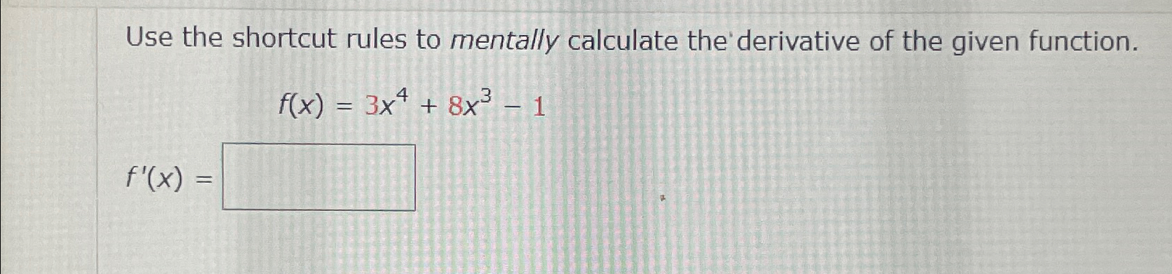 Solved Use the shortcut rules to mentally calculate the | Chegg.com