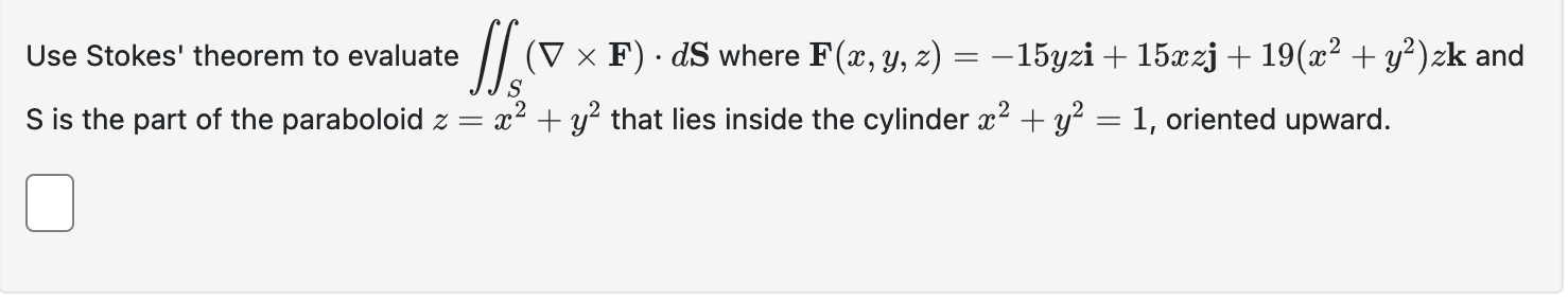 Solved Use Stokes' theorem to evaluate ∬S(grad×F)*dS ﻿where | Chegg.com