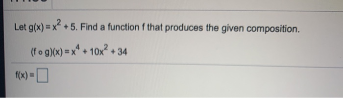 Solved 1 Let f(x)= x/.\g(x)=x2 - 2, G(x) = Determine the | Chegg.com
