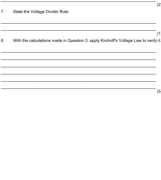 Solved 2. Theoretically calculate the current at each | Chegg.com