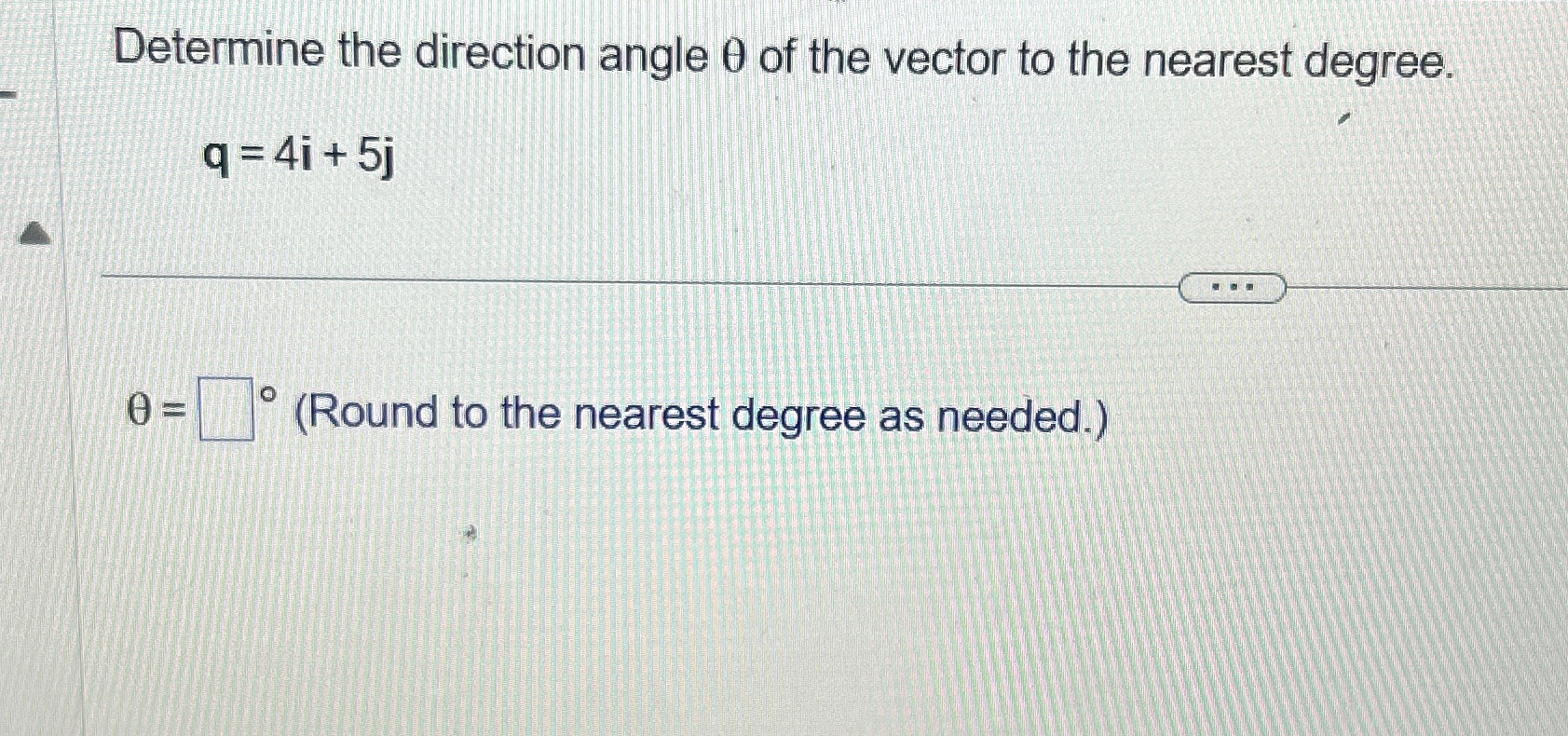 Solved Determine the direction angle θ ﻿of the vector to the | Chegg.com
