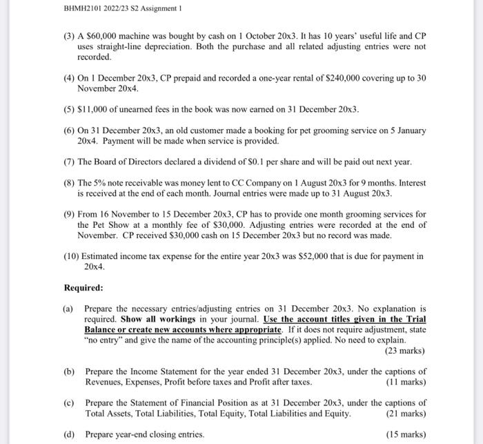 Solved Question I Part I (70 marks) Cucu Pets Company (CP) | Chegg.com