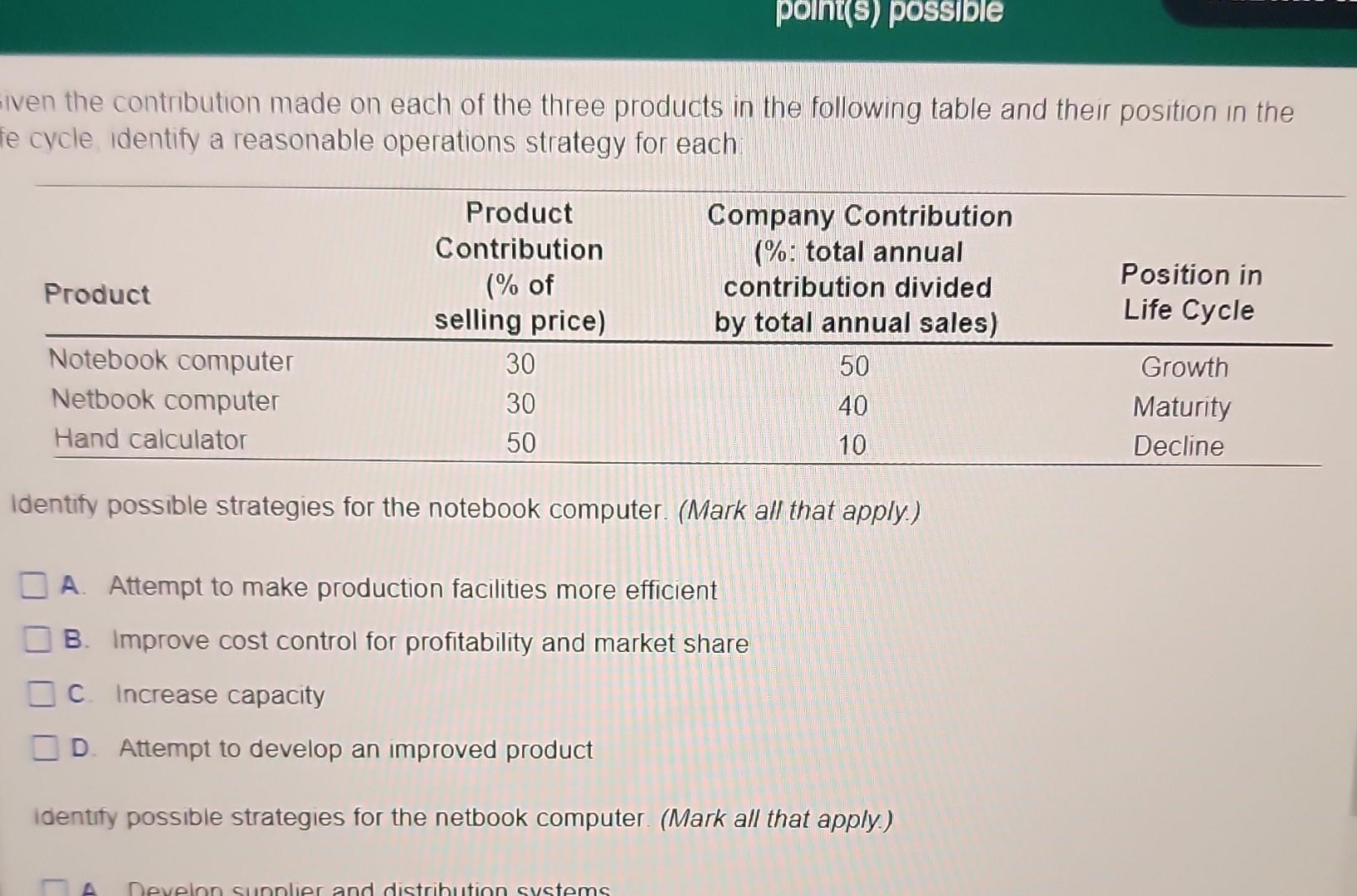 Solved Perform a "product-by-value" analysis on products A, | Chegg.com