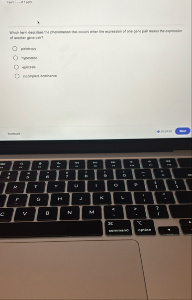 Solved 1 ﻿part-- ﻿of 1 ﻿pointWhich term describes the | Chegg.com