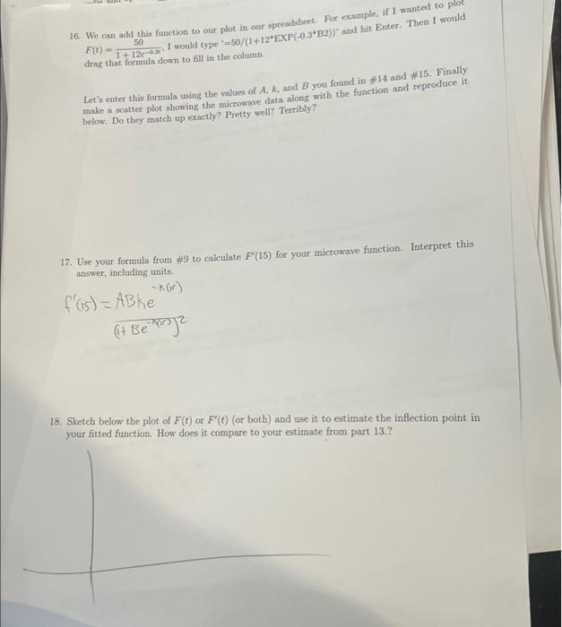 16. We can add this function to our plot in our | Chegg.com