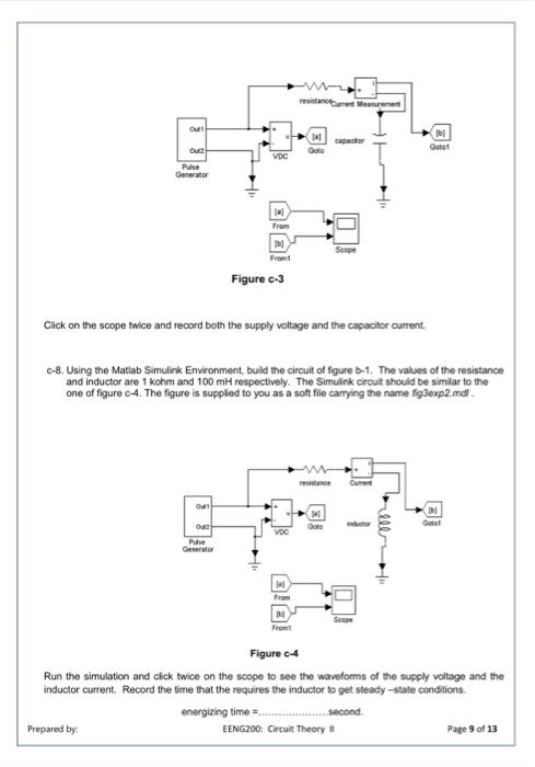 Solved Experiment No. 2 First Order Circuits 1. Objectives | Chegg.com