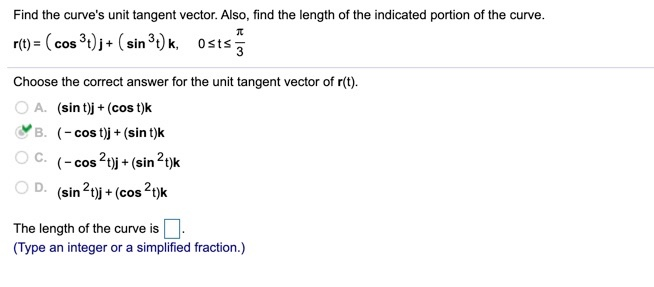 Solved л Find the curve's unit tangent vector. Also, find | Chegg.com