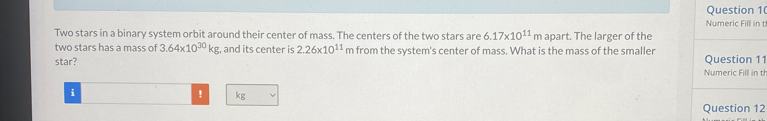 Solved Two stars in a binary system orbit around their | Chegg.com