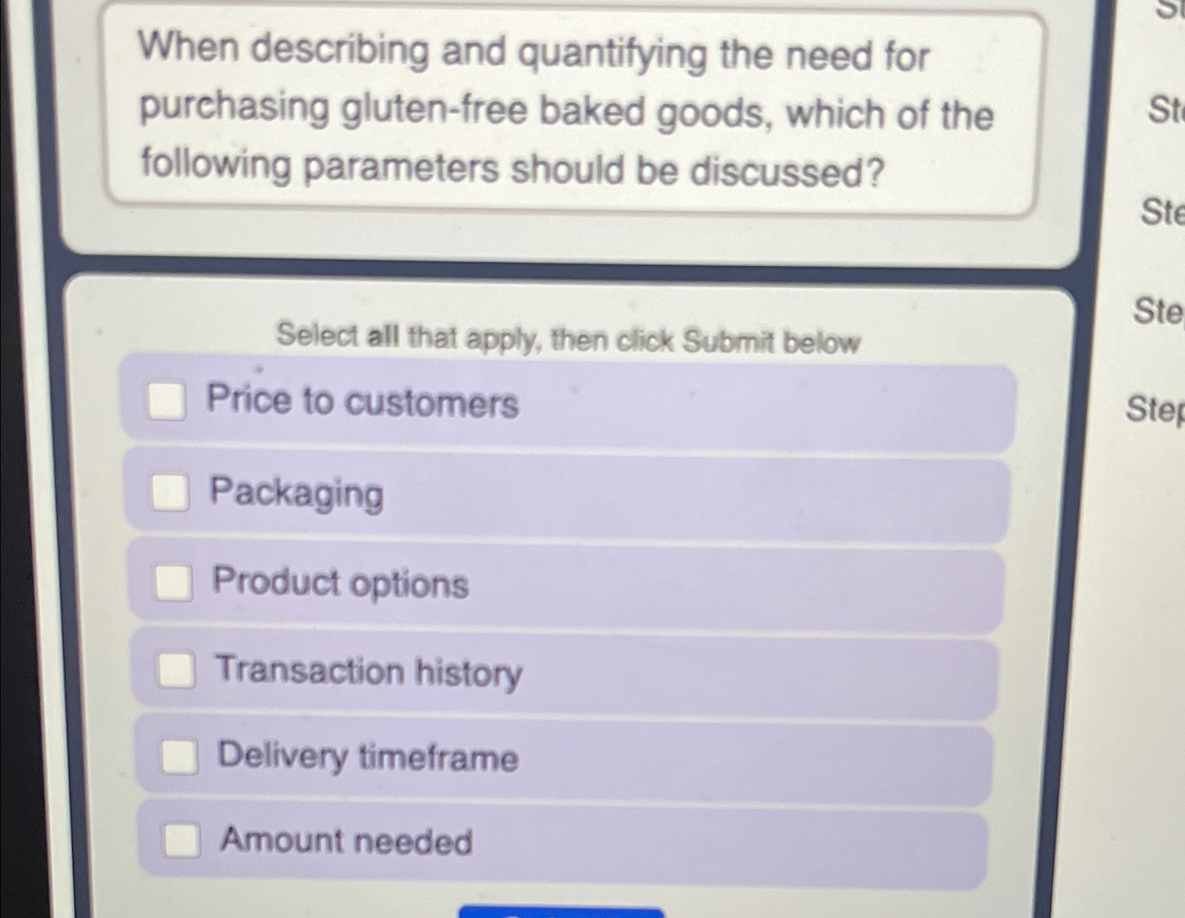 Solved When describing and quantifying the need for | Chegg.com