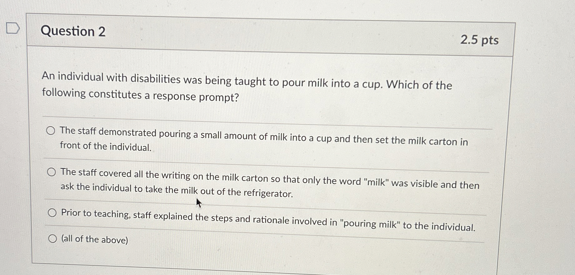 Solved Question 22.5 ﻿ptsAn individual with disabilities was | Chegg.com