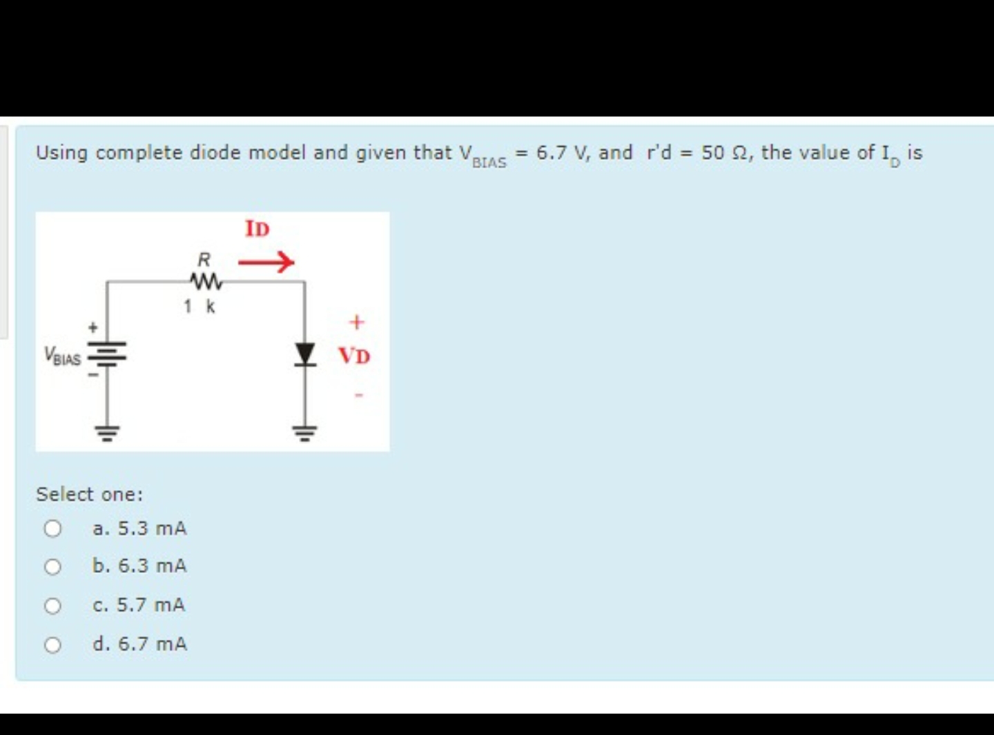 Solved Using complete diode model and given that | Chegg.com