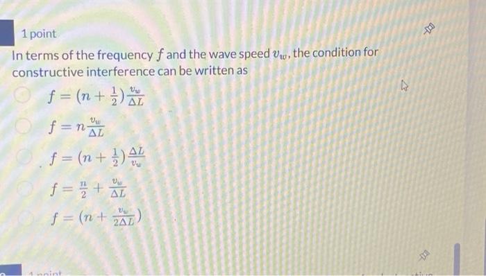 Solved Constructive and destructive interference of sound | Chegg.com
