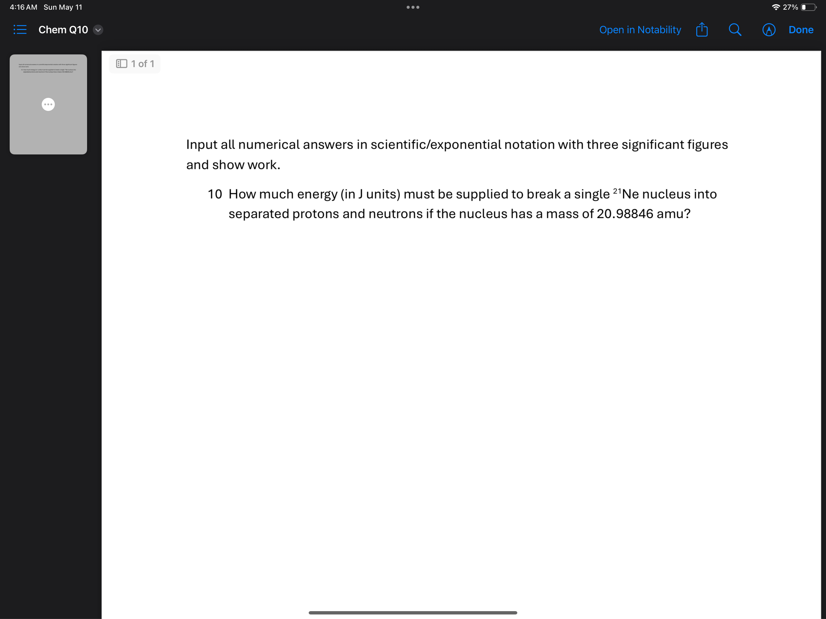Solved Input all numerical answers in scientific/exponential | Chegg.com