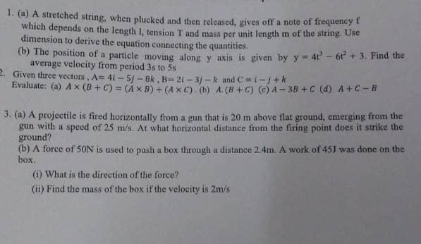 Solved (a) ﻿A stretched string, when plucked and then | Chegg.com