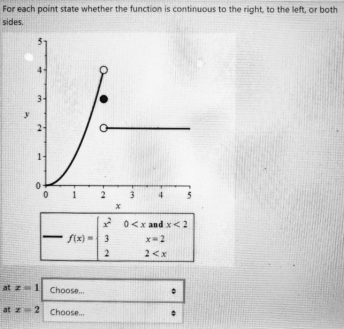 Solved Function can either be continuous from left, right, | Chegg.com