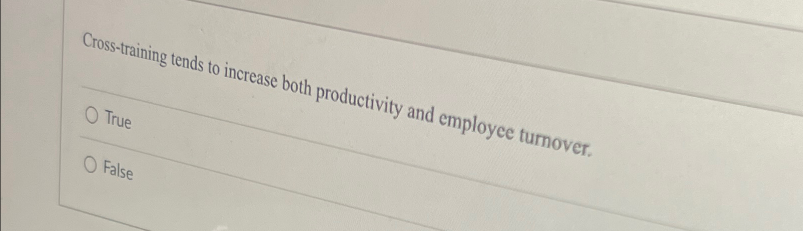 Solved Cross-training tends to increase both productivity | Chegg.com