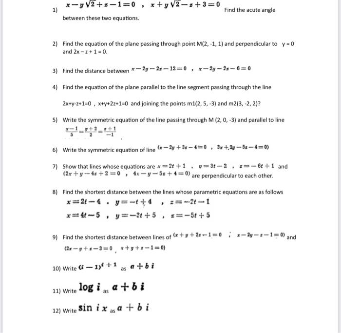 Solved Can you solve all 12 questions? I want to check with | Chegg.com