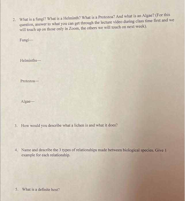 Solved 6. What is an intermediate host? 7. What is a vector? | Chegg.com