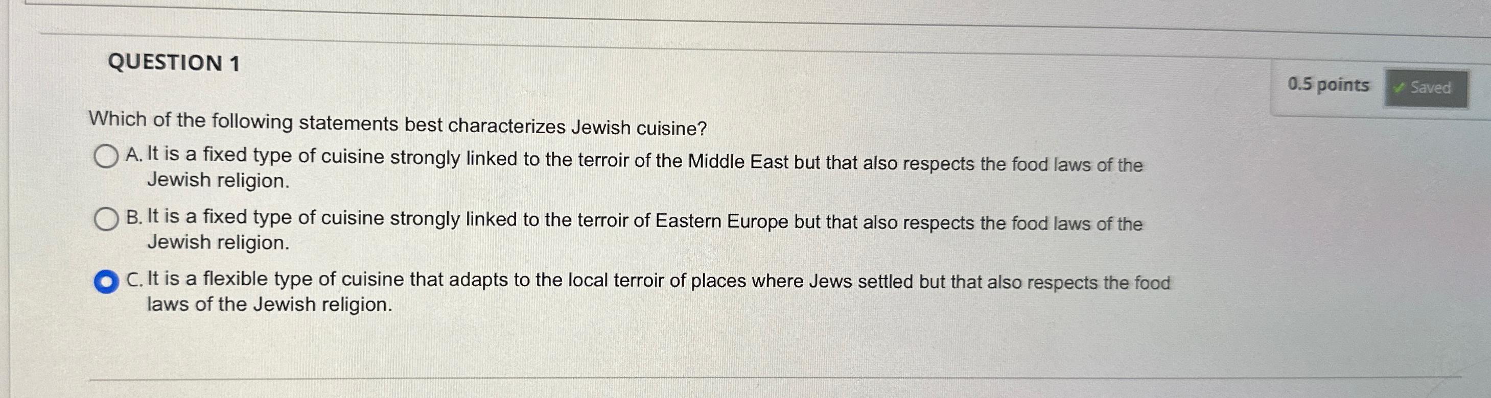 Solved QUESTION 10.5 ﻿pointsWhich of the following | Chegg.com