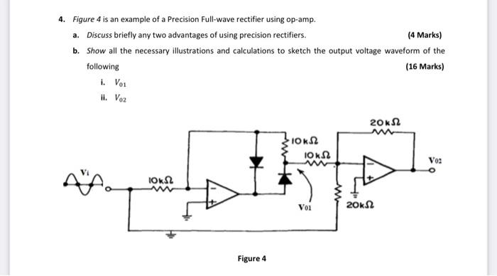 4. Figure 4 is an example of a Precision Full-wave | Chegg.com